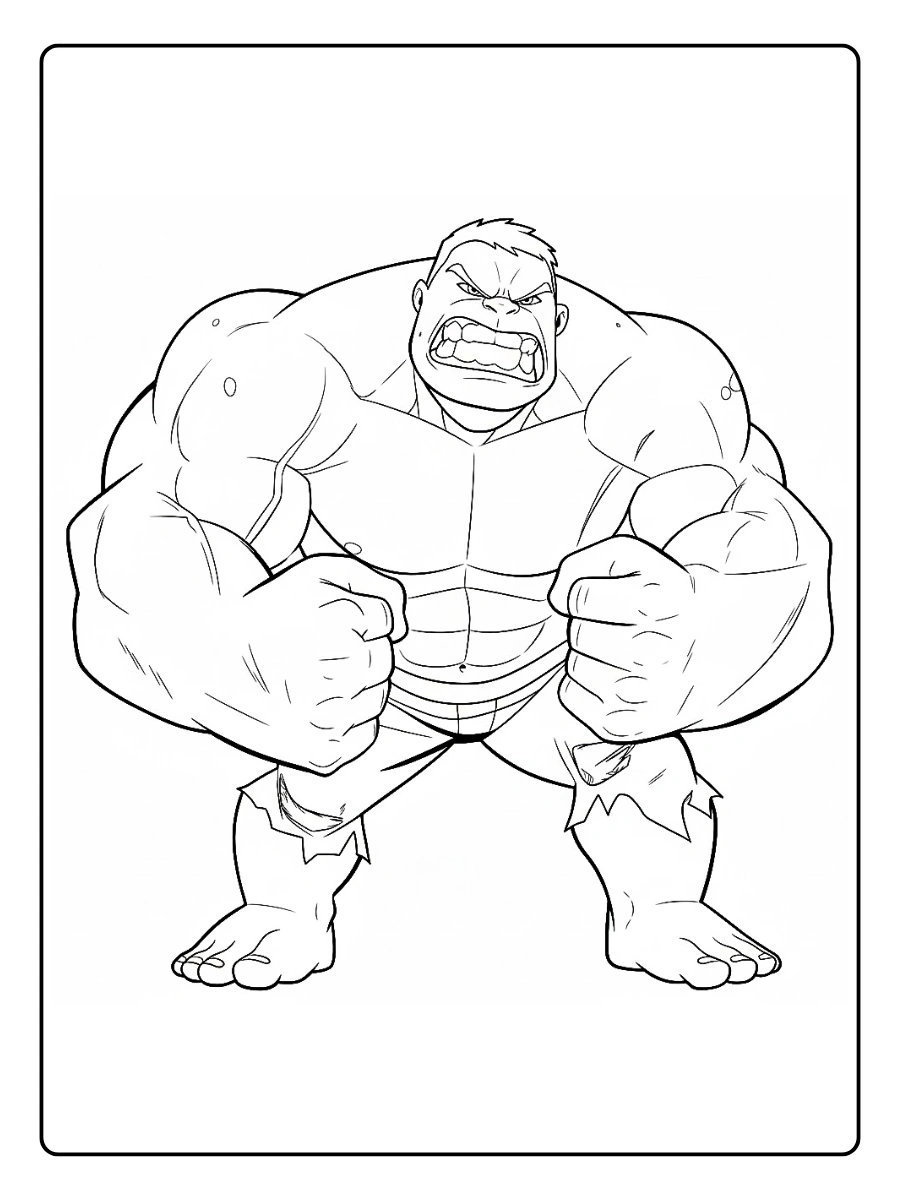 Disegni Di Hulk Da Colorare: Oltre 50 Disegni Gratis Da Stampare (PDF ...